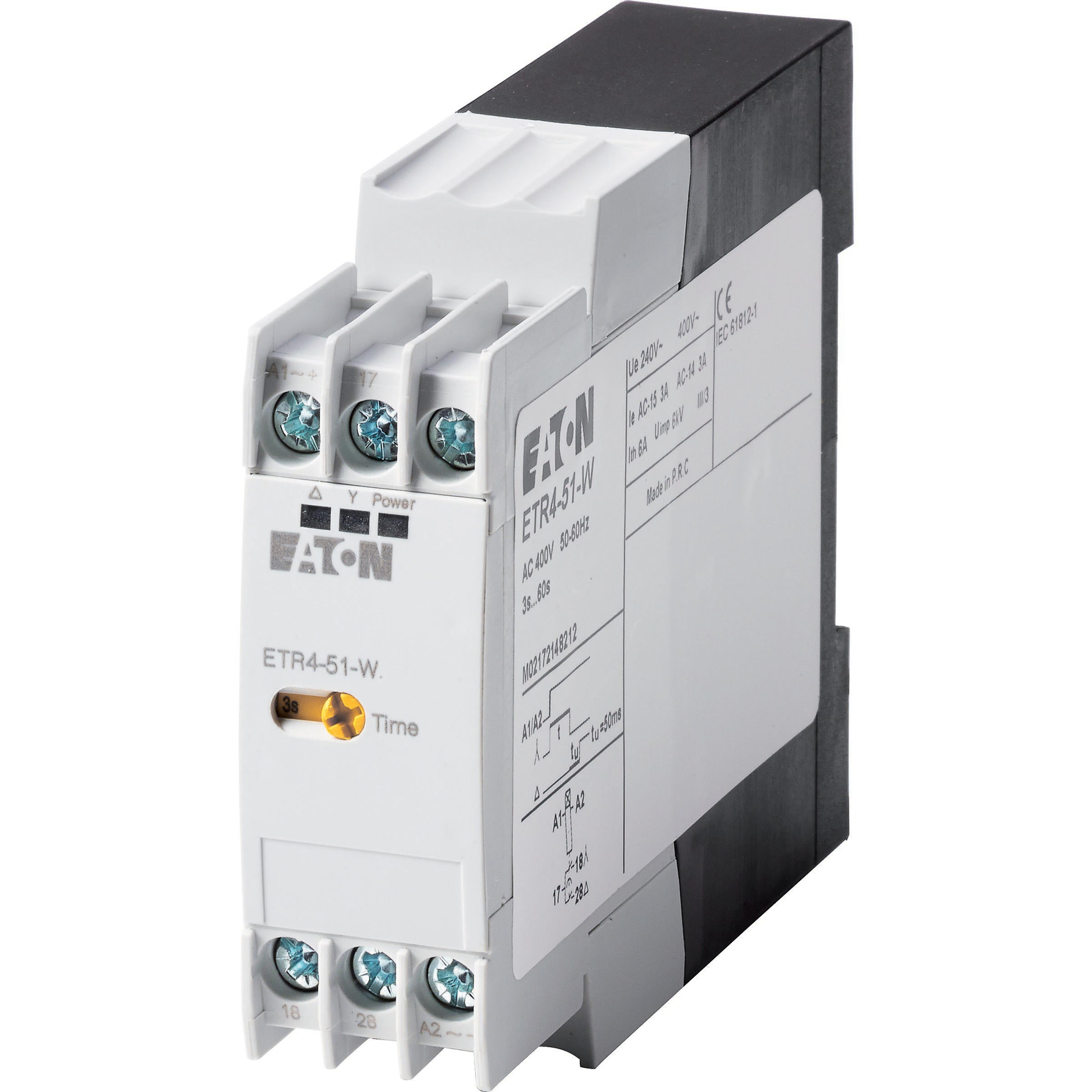 Eaton ETR4-51-W Star Delta Timer Relay 400VAC - 031885 | Tameson.com