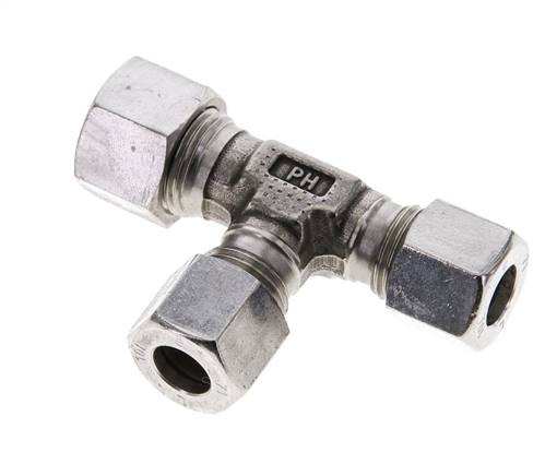 10L & 12L Stainless Steel Right Angle Tee Cutting Fitting 315 bar ISO ...