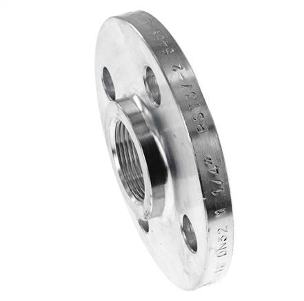 Threaded Flange DN32-PN16 Rp 1-1/4'' Zinc-Plated Steel DIN 2566 | Tameson.com