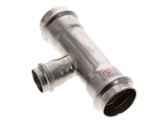 Tee Press Fitting - 28mm Female & 42mm - Stainless Steel | Tameson.com