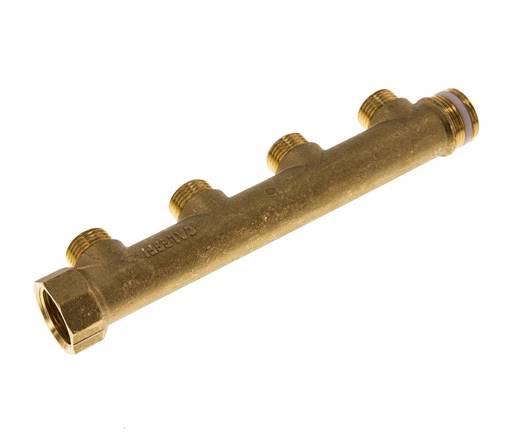 G 3/4'' x 4xG 1/2'' F/M/M Brass Distributor pipes 10 Bar | Tameson.com