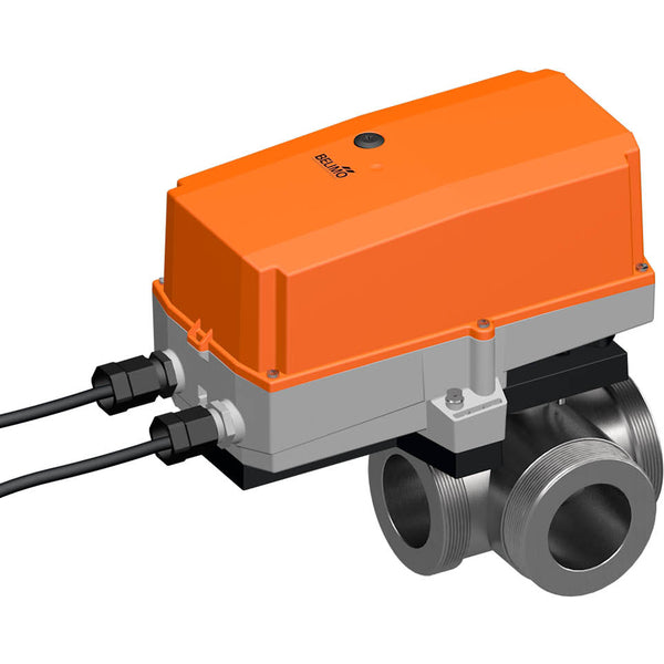 Belimo 3-Way Ball Valve G2-3/4 Kvs49 100-240VAC 90s 2/3-point 20Nm IP6 ...