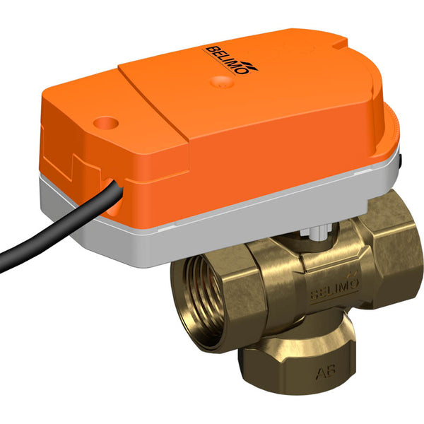 Belimo 3-Way Ball Valve Rp1 Kvs4 24VAC/DC 75s 2/3-point 1Nm IP40 C325Q ...