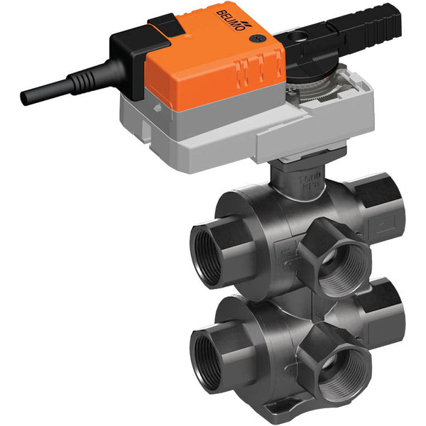 Belimo 6-Way Characterized Valve Rp1 Kvs6.3 24VAC/DC 90s KNX 10Nm IP54 ...