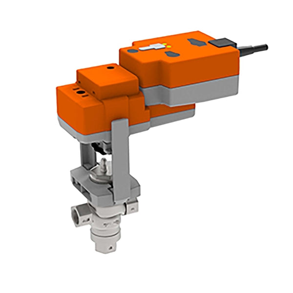 Belimo 3-Way Globe Valve Rp1/2 10mm Stroke Kvs1.6 24VAC/DC Fail-Safe 3 ...