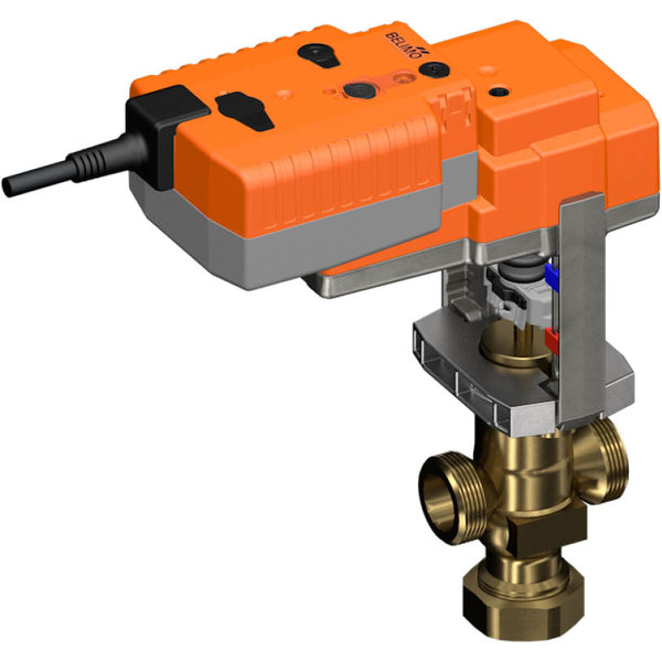 Belimo Globe Valve G1-1/8 15mm Stroke Kvs1 24VAC/DC Fail-Safe 150s BAC ...