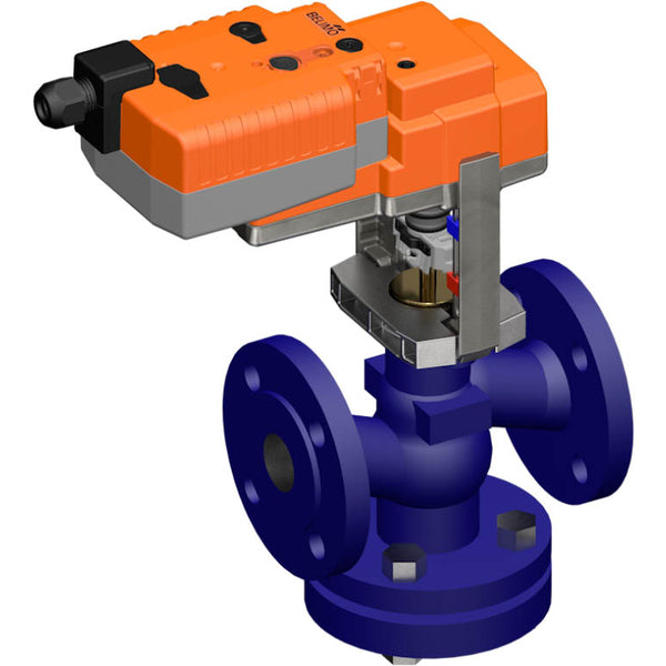 Belimo Globe Valve 15mm Flange DN15 Kvs1 100-240VAC Fail-Safe 150s 3-p ...