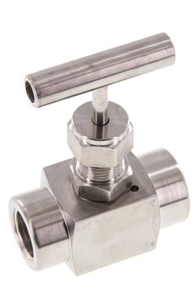 G1/2'' Stainless steel Needle Valve PTFE 300 bar - NLS | Tameson.com