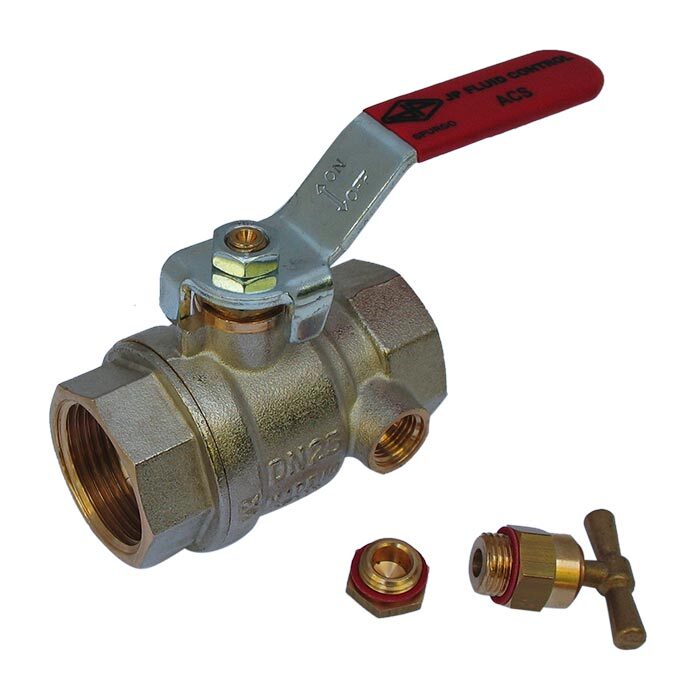 68 - G1-1/2'' 2-Way Ball Valve Full Bore F/F - Bleed Point | Tameson.com