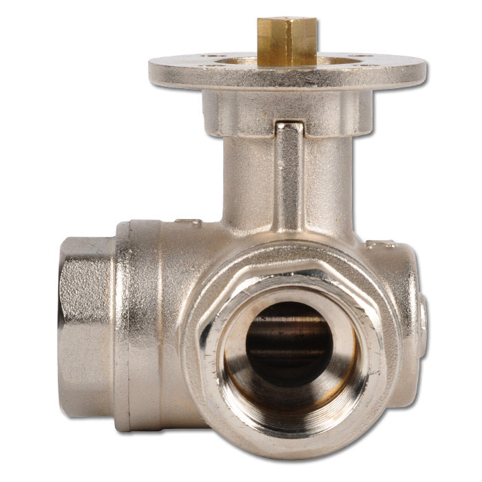 G2-1/2'' 3-Way T-port Ball Valve Brass ISO-Top 40bar - BL3BAT | Tameson.com