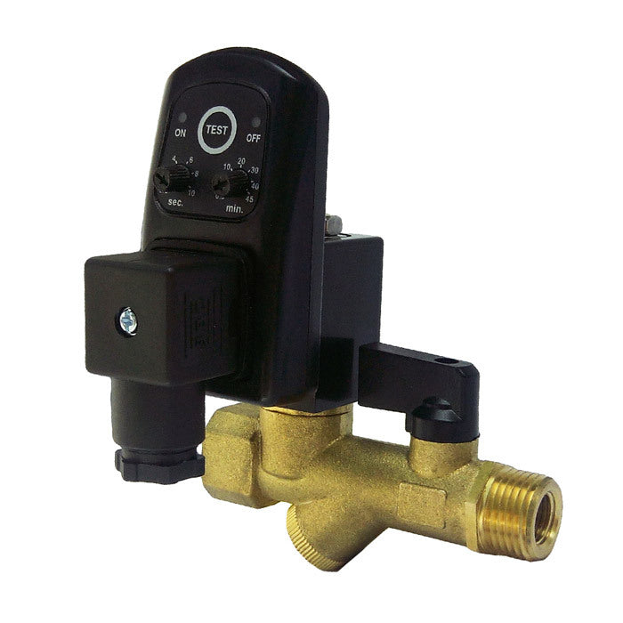 Analog electronic condensate drain 1/2'' 24V DC brass - ball valve - s | Tameson.com