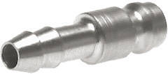 Stainless Steel 316L DN 5 Air Coupling Plug 4 mm Hose Pillar Double Shut-Off | Tameson.com