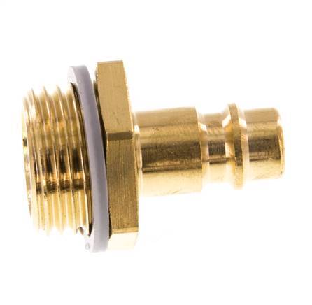 Brass DN 7.2 (Euro) Air Coupling Plug G 1/2 inch Male [2 Pieces] | Tameson.com