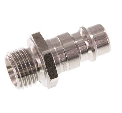 Stainless steel DN 7.2 (Euro) Air Coupling Plug G 1/4 inch Male | Tameson.com