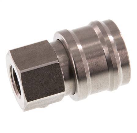 Stainless steel DN 7.2 (Euro) Air Coupling Socket G 1/4 inch Female | Tameson.com