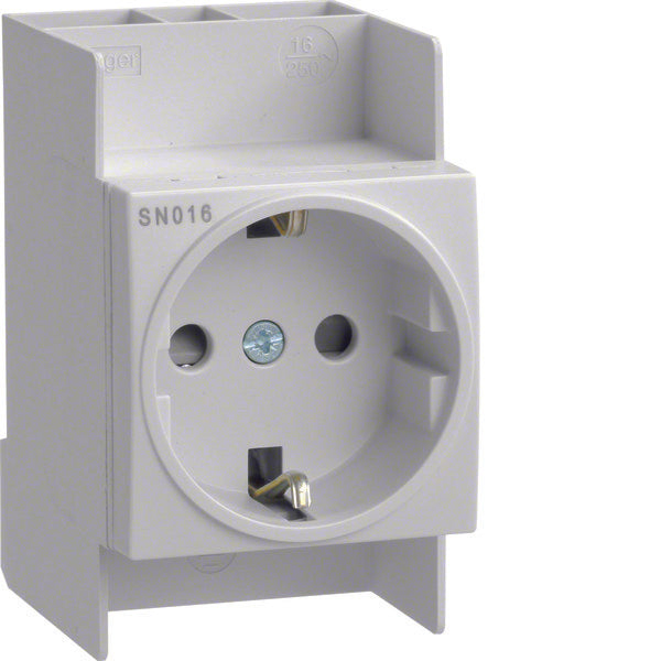 Hager SN Wall Outlet Modular (European Socket) - SN016 | Tameson.com