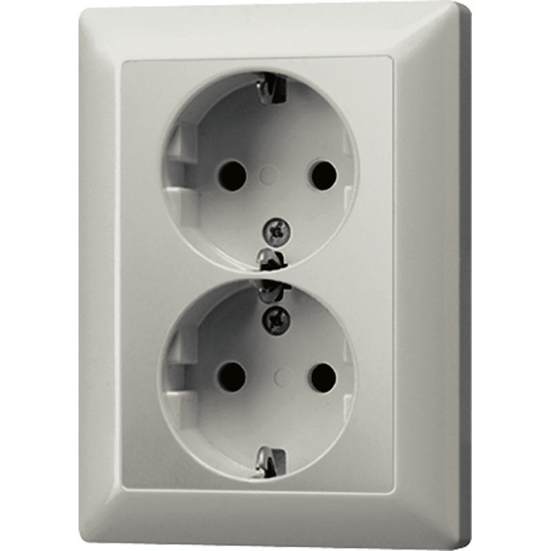 Jung LS RANGE Wall Outlet (WCD Switchgear) (European Socket) - ES5020KI ...