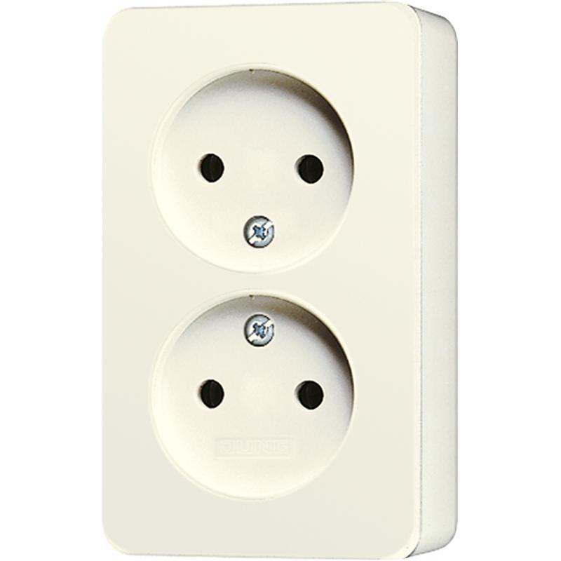Jung AP600 Wall Outlet Box (WCD Switchgear) (European Socket) - 6010A ...