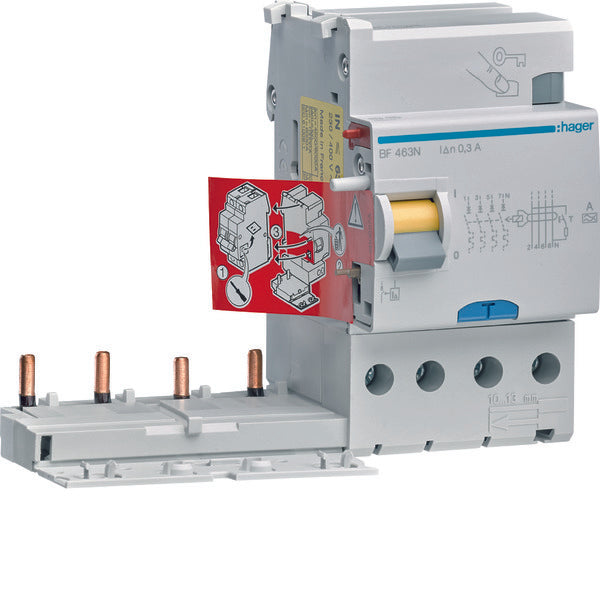 Hager BF Ground fault Block - BF463N | Tameson.com
