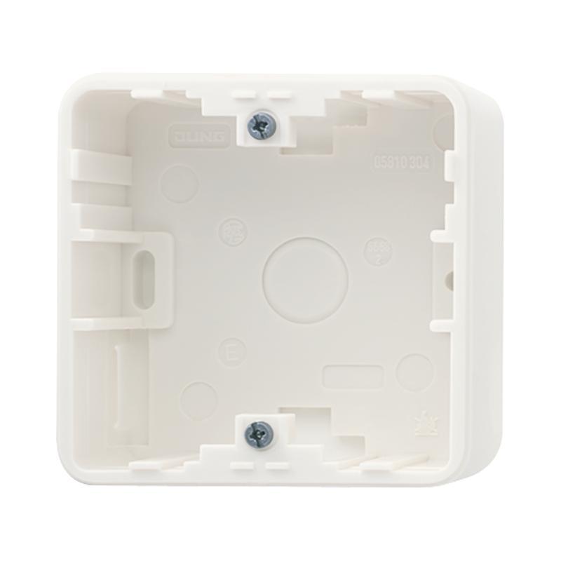 Jung CD500 Surface Mount Box recessed Switchgear - CD581AW-1 | Tameson.com