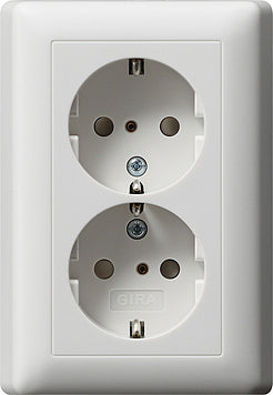 Gira System 55 Wall Socket Outlet (WCD Switchgear) - 078327 | Tameson.com