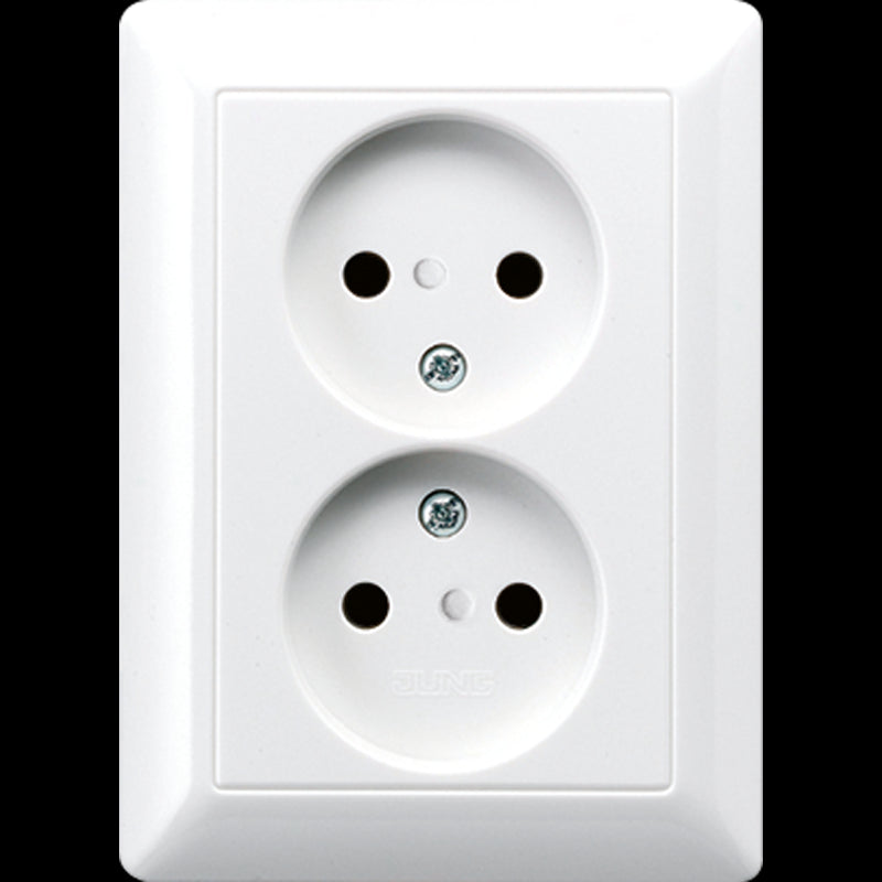Jung AS500 Wall Outlet Box (WCD Switchgear) - AS5010UWW | Tameson.com
