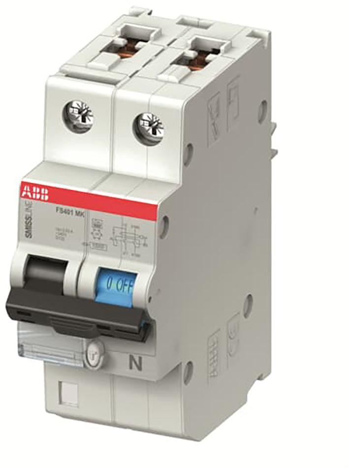 ABB Smissline RCBO C10 30mA 10kA Circuit Breaker - 2CCL562110E0104 | Tameson.com