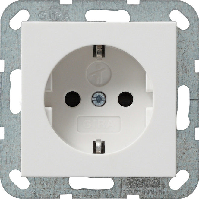 Gira System 55 Wall Socket Outlet (WCD Switchgear) - 275527 | Tameson.com