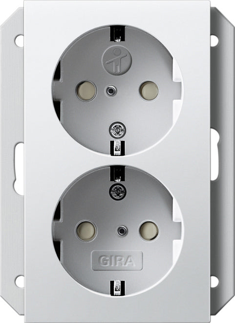 Gira System 55 Wall Socket Outlet (WCD Switchgear) - 273127 | Tameson.com