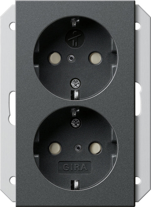 Gira System 55 Wall Socket Outlet (WCD Switchgear) - 273528 | Tameson.com
