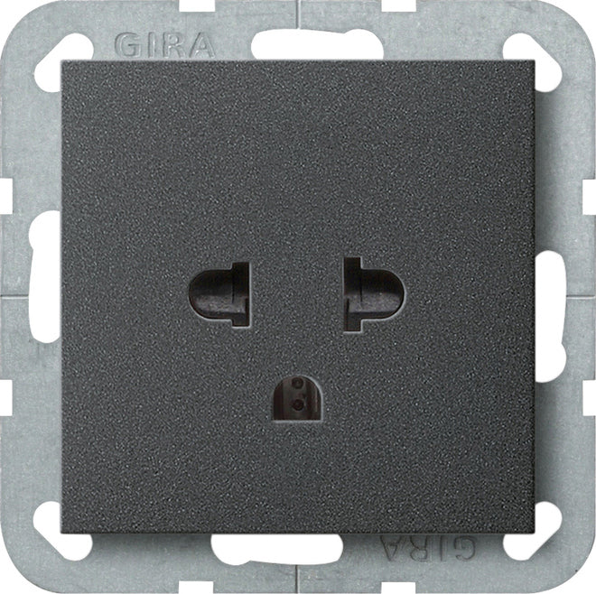 Gira System 55 Wall Socket Outlet (WCD Switchgear) - 284028 | Tameson.com
