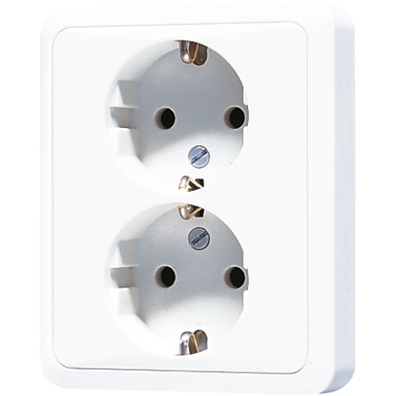 Jung CD500 Wall Outlet Box (WCD Switchgear) (European Socket) - CD5020 ...