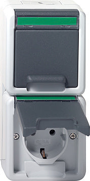 Gira Splash-Proof Surface-Mounted Socket Outlet (WCD Switchgear ...