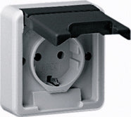 Gira Splash-Proof Surface-Mounted Socket Outlet (WCD Switchgear) - 045 ...