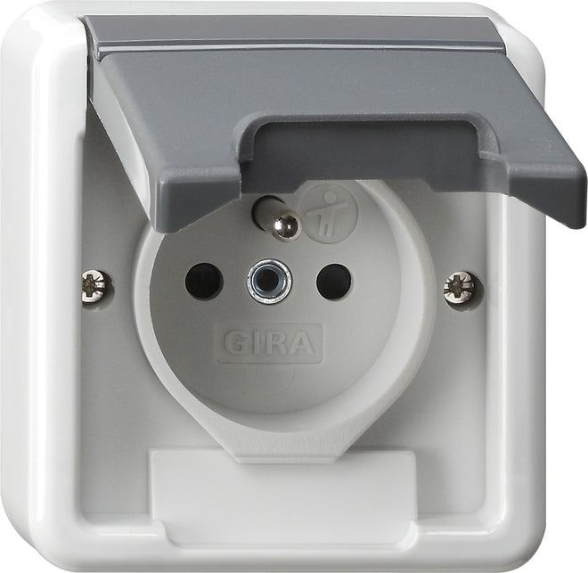 Gira Splash-Proof Surface-Mounted Socket Outlet (WCD Switchgear ...