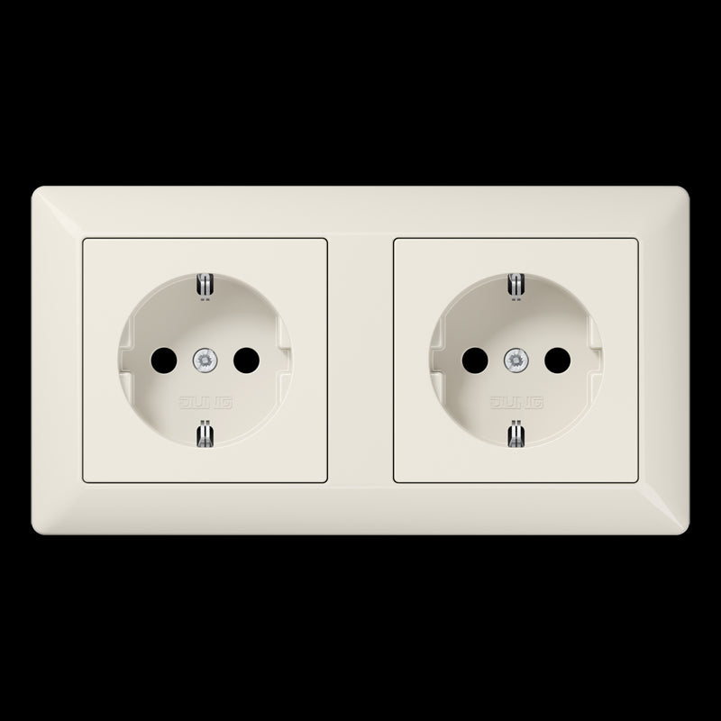 Jung AS500 Wall Outlet Box (WCD Switchgear) (European Socket) - AS1520 ...
