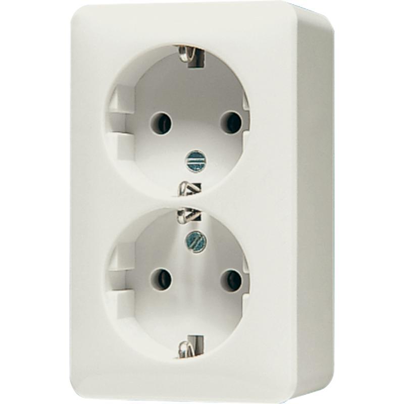 Jung AP600 Wall Outlet Box (WCD Switchgear) (European Socket) - 6020A ...