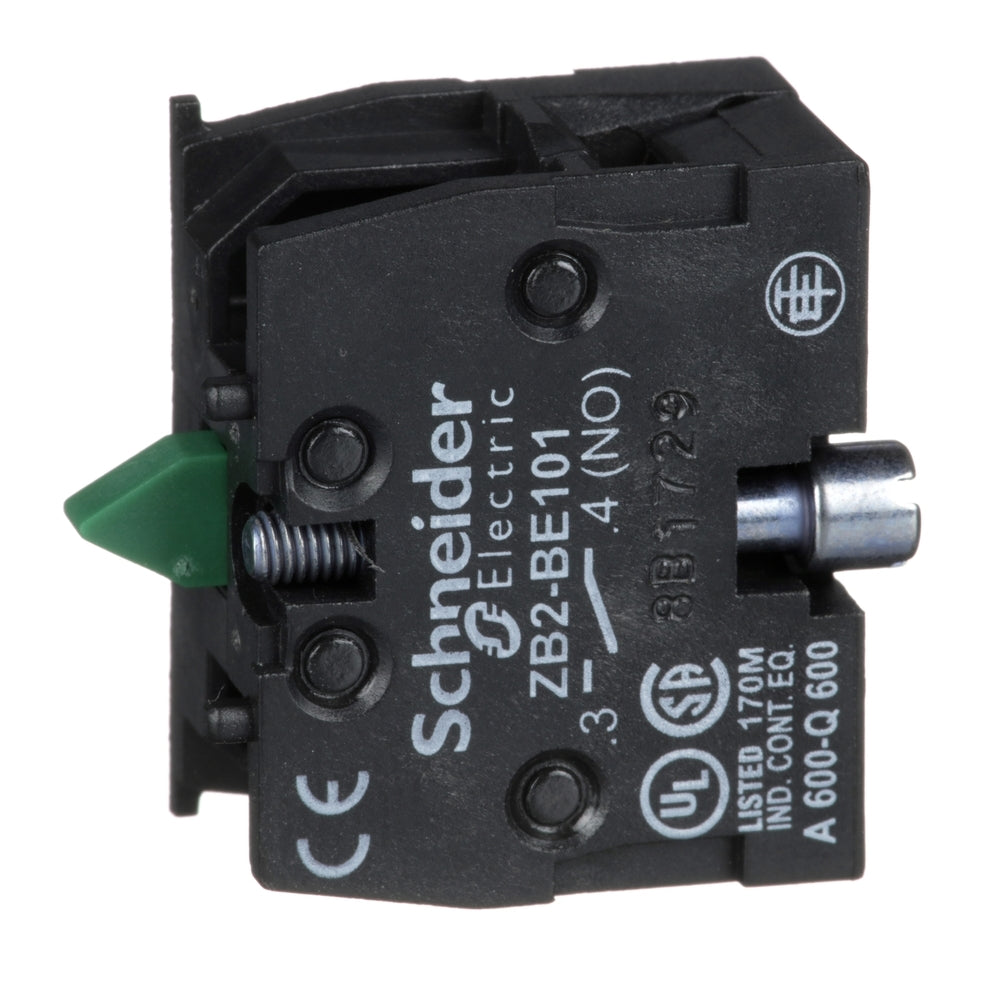 Schneider Electric Harmony Auxiliary Contact Block - ZB2BE101 | Tameson.com