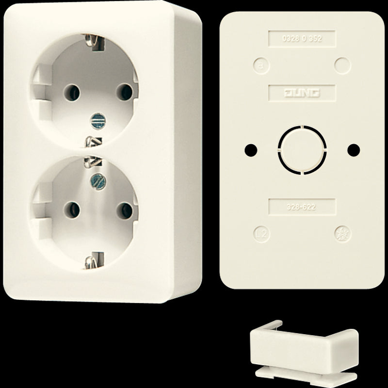 Jung AP600 Wall Outlet Box (WCD Switchgear) (European Socket) - B6020A ...
