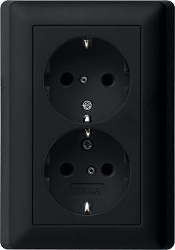 Gira System 55 Wall Socket Outlet (WCD Switchgear) - 0783005 | Tameson.com