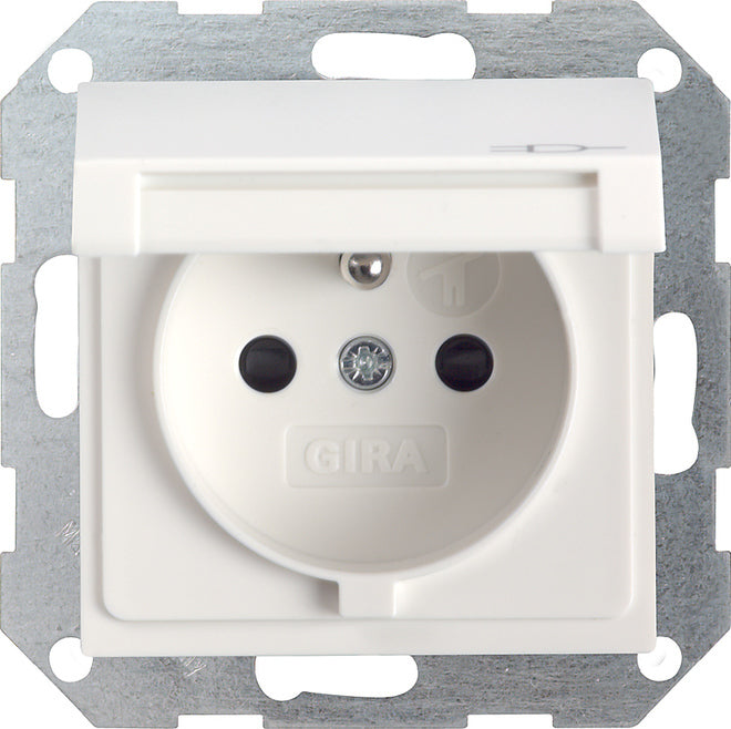 Gira System 55 Wall Socket Outlet (WCD Switchgear) - 048803 | Tameson.com