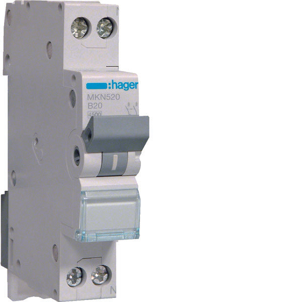 Hager MKN Circuit Breaker - MKN520 | Tameson.com