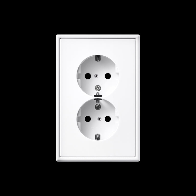 Jung LS RANGE Wall Outlet (WCD Switchgear) (European Socket) - LS5015W ...