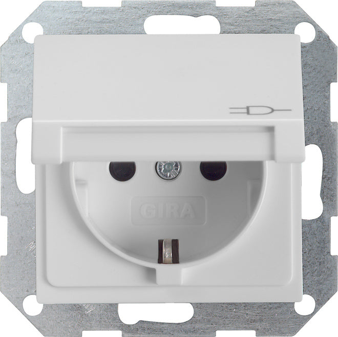 Gira System 55 Wall Socket Outlet (WCD Switchgear) - 0454015 | Tameson.com
