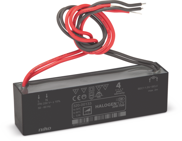 Niko HALOGEN TRANSFO Transformer Low-Voltage Lighting System - 320 ...