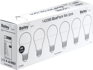 Bailey EcoPack LED-lamp - 142088 [6 Pieces] | Tameson.com