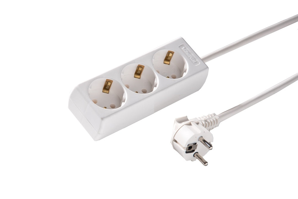 Martin Kaiser 3-Way Socket 45 Degrees 3m Cable Arctic White (European ...