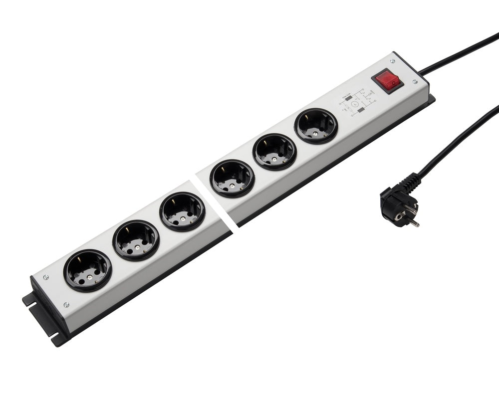 Martin Kaiser Power Outlet Strip 6-Way Earthing Contact RFI Filter (Eu ...