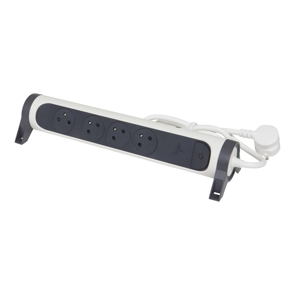 Legrand Premium Automated Socket 4x2P+Earth 1.5m Black-White - 049440 ...