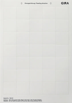 Gira Text Labels 38x36mm Accessories - 108900 | Tameson.com